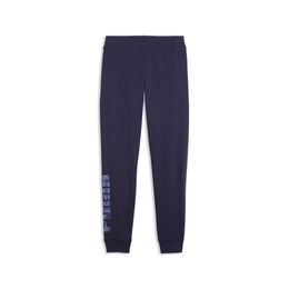 Puma Damen Trainingshose "ESS LOGO LAB METALLIC SWEATPANTS TR CL"deep plum, Gr. M, bedruckt, Sweatware, Obermaterial: 68% Baumwolle, 32% Polyester,