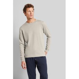 Bugatti Herren Rundhalspullover, beige, Gr. XXXL, Sweatware, 75% Baumwolle, 25% Polyacryl, Pullover, mit bequemer Passform