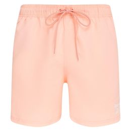 Reebok Herren Badeshorts ""Yale""future peach, Gr. S, clean, unifarben, Microfaser, Polyester, Badehosen, mit Kordelzug und elastischem Bund, mit