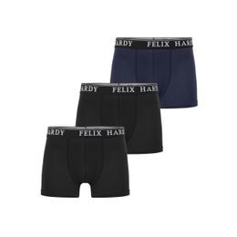 Boxershorts FELIX HARDY "3er-Pack Boxershorts", Damen, Gr. L, schwarz &ndash; navy, 97% Baumwolle, 3% Elasthan, Unterhosen