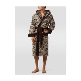 Bademantel Philipp Plein04, braun, Stoff: 100% Baumwolle, Hausm&auml;ntel, "Signature"
