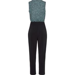 Lascana Damen Overall, gr&uuml;n-schwarz, Gr&ouml;&szlig;e 38