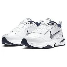 Sneaker Nike "AIR MONARCH IV", Herren, Gr. 47, wei&szlig; (wei&szlig;, metallic, silber), Leder, Synthetik, Textil, Schuhe Sneaker, Topseller