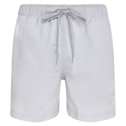 Reebok Herren Badeshorts ""Yale""simple grau, Gr. M, clean, unifarben, Microfaser, Polyester, Badehosen, mit Kordelzug und elastischem Bund, mit