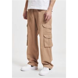 DEF Herren Cargohose "DEF DEF Pure Cargopants"braun, Gr. XL, unifarben, 100% Baumwolle, Hosen