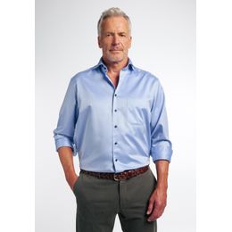 Eterna Herren Langarmhemd "COMFORT FIT"mittelblau, Gr. 46, Twill, 100% Baumwolle, Hemden, EASY IRON (b&uuml;gelleicht)