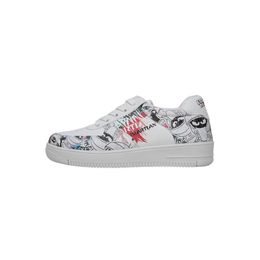 DOGO Sneaker low 'Dice WB Sneakers - Marvin the Martian Stencil' Damen Gr&ouml;&szlig;e 39 wei&szlig;