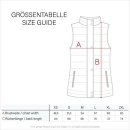 Marikoo Damen Steppweste "Zarinaa", grau, Gr. XS, Obermaterial: 100% Polyester. Futter: 100% Polyester. Wattierung: 100% Polyester, Westen, mit vier