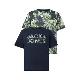 Jack & Jones Jack & Jones T-Shirt 'JJEJEFF' Herren Gr&ouml;&szlig;e XS blau / navy / hellgr&uuml;n / schwarz