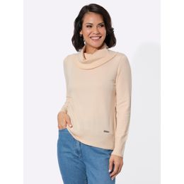 WITT Damen Rollkragenpullover mit Strickmuster rundum, elfenbein, Gr&ouml;&szlig;e 40
