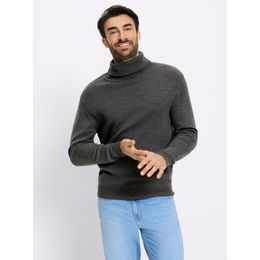 Catamaran Herren Rollkragenpullover mit Wollanteil, graphit-meliert, Gr&ouml;&szlig;e 48