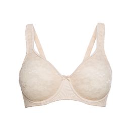 bonprix Damen Minimizer-BH, Gr. 80, beige, Obermaterial: 80% Polyamid, 20% Elasthan. Futter: 80% Polyamid, 20% Elasthan. Spitze: 88% Polyamid, 12%