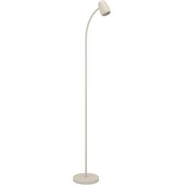 Eglo Stehlampe "CARLO Stehlampe - Stahl - E14 - 1X18W - IP20", 1, H: 170cm, 1 Stk.sandfarben, Wohnzimmer, Leuchten, Standlampe, 170 cm, Flexarm,