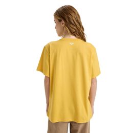 Roxy Damen T-Shirt "Hangloose The Sky"ochre, Gr. S, Obermaterial: 100% Walkfrottier;, Shirts