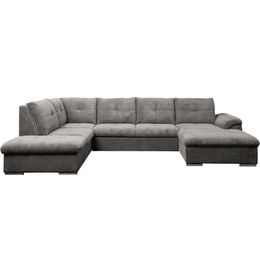 Wohnlandschaft WERK2, B:339cm H:97cm T:220cmanthrazit, 100% Polyester, Sofas, "Arena, B/T: 339/220 cm breit, moderner, einladender Sitzkomfort", mit