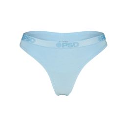 PSD Damen Panty "PSD BABY BLU MDL SLD TH", Gr. Slight blau, 47% Baumwolle, 47% Modal, 6% Elasthan, Unterhosen