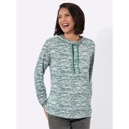 WITT Damen Winter-Shirt, jade-bedruckt, Gr&ouml;&szlig;e 40