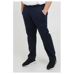 Chinohose Blend "BHTromp Big & Tall", Damen, Gr. 48, L&auml;nge 30, marineblaus, Web, 98% Baumwolle, 2% Elasthan, unifarben, regular fit lang, Hosen Chinohose, Stoffhose mit normalem Bund und elastischen B&uuml;bdchen - Regular Fit