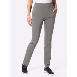 WITT Damen Schlupfhose in Bengalin-Qualit&auml;t, grau, Gr&ouml;&szlig;e 40