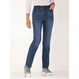 WITT Damen Schlupfjeans mit geradem Bein, blue-stone-washed, Gr&ouml;&szlig;e 40