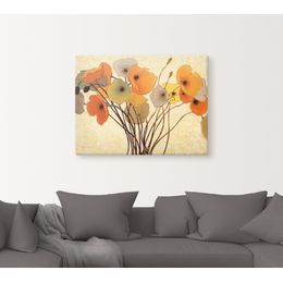 Wandbild Artland, B:60cm H:45cm, orange, Leinwand, Wohnzimmer, Bilder, "K&uuml;rbismohn I", als Leinwandbild, Poster in verschied. Gr&ouml;&szlig;en