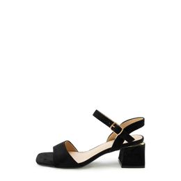 FINDLAY Damen Sandale "AMLIA", Gr. 39, schwarz, Lederimitat, Schuhe, mit dezenten Metall-Akzenten