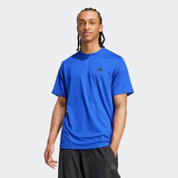 Herren T-Shirt "TRAIN ESSENTIALS TRAINING"lucid blau, schwarz, Gr. M, adidas Performance, Obermaterial: 100% Polyester, Shirts, AEROREADY
