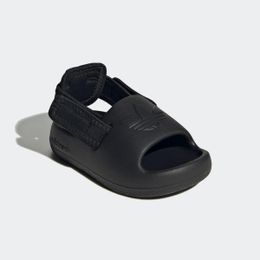 M&auml;dchen Sandale "ADIFOM ADILETTE KIDS", adidas originals, Gr. 27, schwarz, Synthetik, Textil, Schuhe, f&uuml;r Kinder