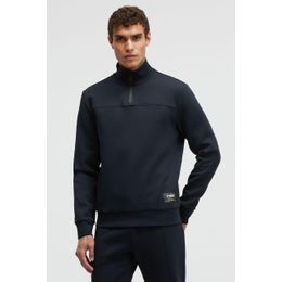 CMPD Herren Sweatertrue navy, Gr. M, unifarben, Web, Material: 80% Baumwolle, 16% Polyester, 4% Elasthan, Sweatshirts, mit Baumwolle