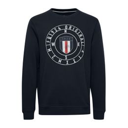 FQ1924 Herren Longpullover "Sweatshirt FQBirge", blau, Gr. XXL, Obermaterial: 80% Baumwolle CO. 20% Polyester PES., Sweatshirts
