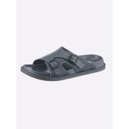 Badepantolette Fashy, Herren, Gr. 39, anthrazit, PVC, Schuhe