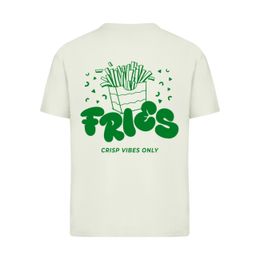 Merchcode Damen T-Shirt "Merchcode Ladies Fries Tee"lightmint, Gr. M, bedruckt, 100% Baumwolle, Shirts