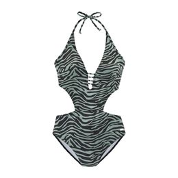 Venice Beach Damen Monokini "Riella", schwarz, Gr. 42, Obermaterial: 84% Polyamid, 16% Elasthan. Futter: 90% Polyester, 10% Elasthan, Badeanz&uuml;ge, im