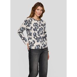 Rabe Damen Print-Shirt "T-Shirt"grau, Gr. 44, 92%Baumwolle, 8%Elastan, Shirts
