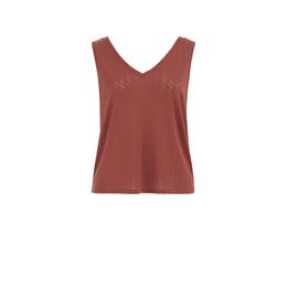 WE Fashion Top Damen Gr&ouml;&szlig;e XL/XXL rostrot