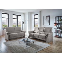 2-Sitzer DIE PLANBAR, B:146cm H:96cm T:93cmgrau, 100% Polyester, Sofas, "PP-PF23182", Federkernpolsterung, frei im Raum stellbar
