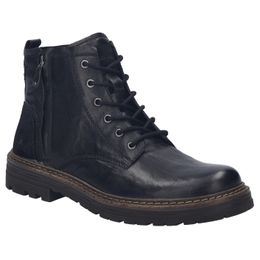 Josef Seibel Herren Schn&uuml;rboots "Curtis 01", Gr. 42, schwarz, Leder, Schuhe, Winterboots, Komfortschuh mit Wechselfu&szlig;bett
