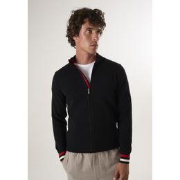 FELIX HARDY Herren Strickjacke "Strickjacke mit durchgehendem Rei&szlig;verschluss"schwarz, Gr. M, 100% Baumwolle, Strickjacken