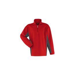 K&Uuml;BLER K&Uuml;BLER Herren Longsleeve "Troyer", rot, Gr. S, Obermaterial: 65% Baumwolle CO. 35% Polyester PES., Shirts