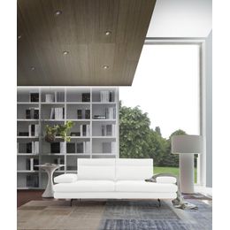 3,5-Sitzer Calia italia, B:228cm H:90cm T:113cm, wei&szlig;, Leder BULL (100% Leder), Sofas, "Toby Wing, 228 cm breit, italienisches Designsofa, Megasofa",