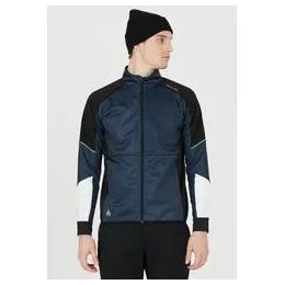 Skijacke Endurance "Ludvigo", Herren, Gr. M, blau (dunkelblau), 100% Polyester, mehrfarbig, normal, hoch geschlossener Ausschnitt, Jacken Skijacke, mit reflektierenden Elementen