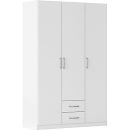 Dreht&uuml;renschrank Rauch, B:136cm H:210cm T:54cmalpinwei&szlig;, griffe chrom, Holzwerkstoff, Schr&auml;nke, "Kleiderschrank Garderobe GAMMA Breiten