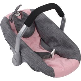 Bayer Chic 2000 CHIC2000 Kinder Puppen Autositz "f&uuml;r Puppen bis Gr&ouml;&szlig;e 50 cm", rosa, Kunststoff, Polyester, Stahl, B:31cm H:32cm T:45cm, Puppenausstattungen