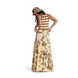 Roxy Damen Maxirock "After Hours Maxi"golden haze sweet mai, Gr. XS, Obermaterial: 60% Baumwolle, 40% Viskose., R&ouml;cke
