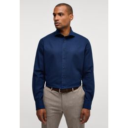 Eterna Herren Langarmhemd "MODERN FIT", blau, Gr. 44, Flanell, 52% cotton, 10% Schurwolle, 38% Lyocell, Hemden