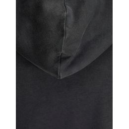 Jack & Jones JACK & JONES Herren Kapuzensweatjacke "JJECHARGE Hoodie mit Kapuze, Kordelzug und Taschen", grau, Gr. XS, unifarben, angeraute Sweatware,