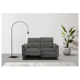 2-Sitzer OTTO HOME "LUND Cord, 160 cm, manuelle o. elektrische Relaxfunktion", grau (anthrazit), B:160cm H:97cm T:100cm, 100% Polyester, Sofas, USB-C bei elektrischer Ausf&uuml;hrung, mit Kopfteilverstellung