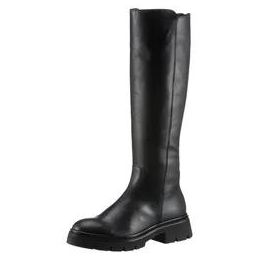 Stiefel Gabor, Damen, Gr. 39, Varioschaft, schwarz, Kalbsleder, Textil, unifarben, Schuhe Stiefel, Blockabsatz, Langschaftstiefel in cleaner Optik