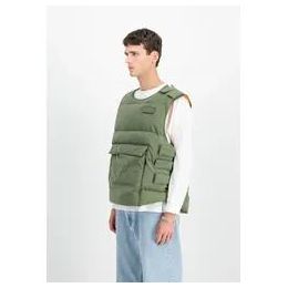 Blouson Alpha Industries "Protector Puffer Vest", Herren, Gr. 3XL, gr&uuml;n (sage, gr&uuml;n), Obermaterial: 100% Nylon, Futter: 100% Polyester, F&uuml;llung: 100% Polyester, Jacken Blouson
