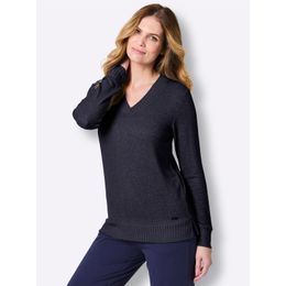 WITT Damen Langarmshirt, marine, Gr&ouml;&szlig;e 36/38